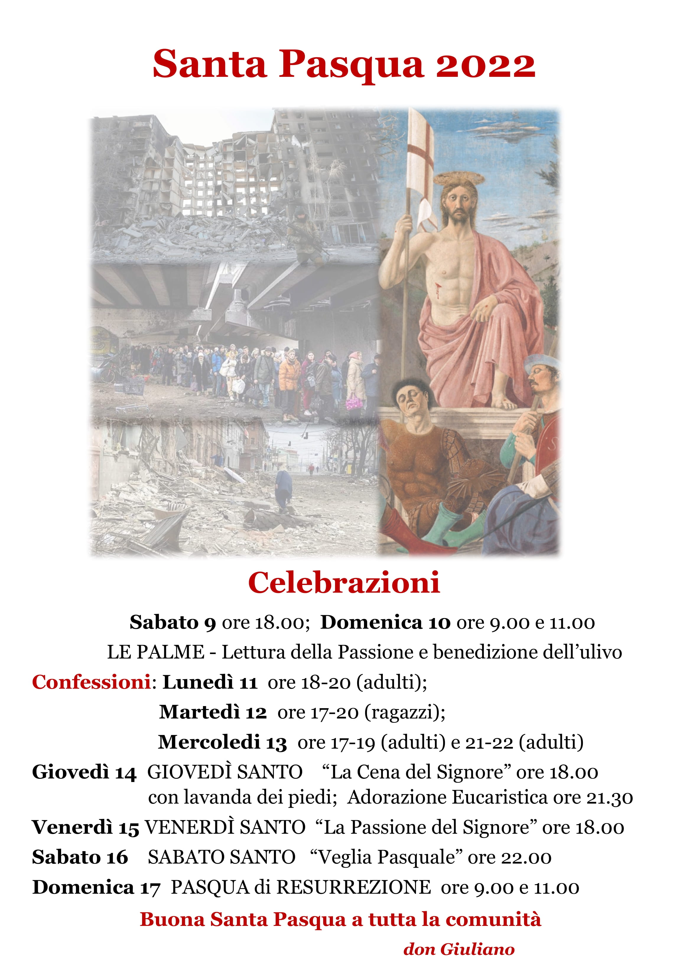 SANTA PASQUA 2022 – Parrocchia e Chiesa di Santa Maria a Settignano
